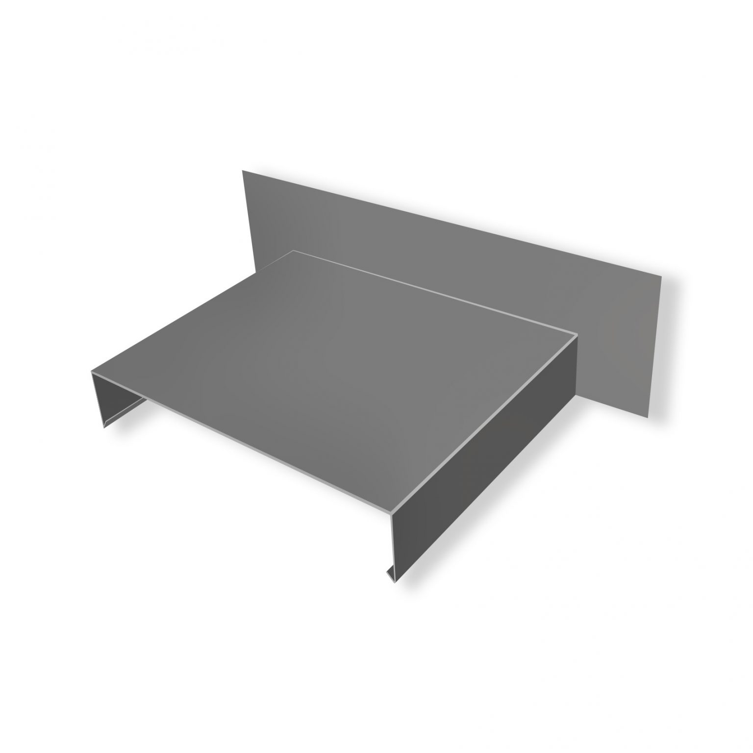 Aluminium Wall Coping Upstand Stop End - EvoClad