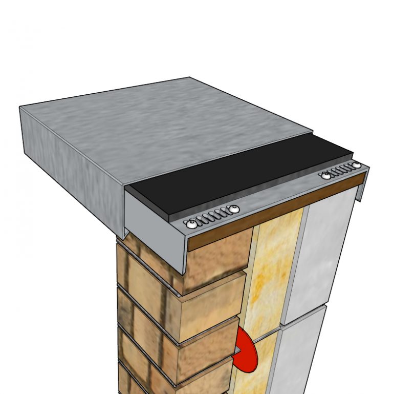 Aluminium Wall Coping True Curve - EvoClad