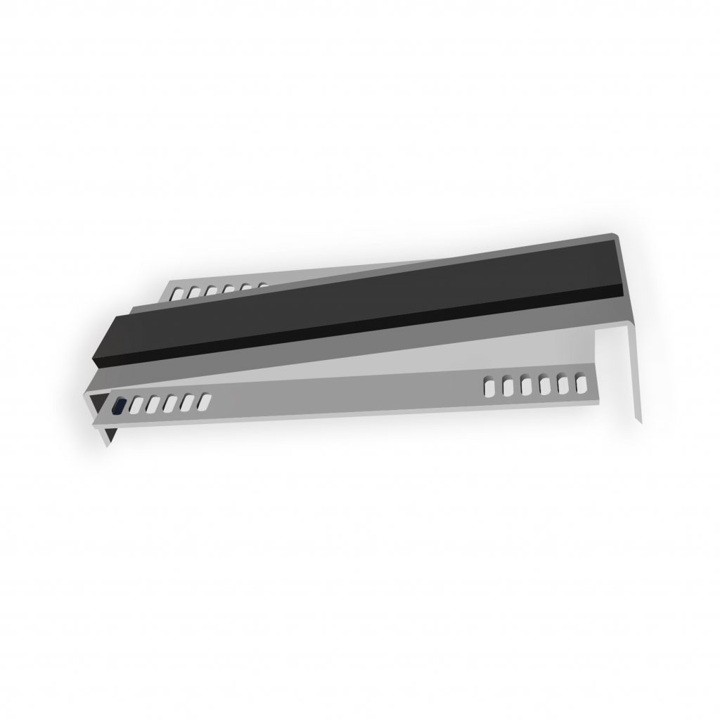 Aluminium Wall Coping Upstand Stop End - EvoClad